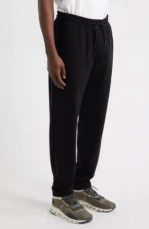 Zella Waffle Knit Joggers - Black Caviar