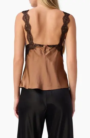 Cami Nyc Lisette Lace-trimmed Silk Camisole