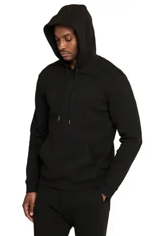 W.R.K Slim-fit Brushed Cotton Blend Pullover Hoodie - Black