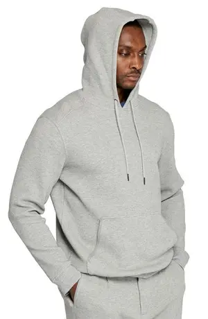 W.R.K Slim-fit Brushed Cotton-blend Pullover Hoodie - Grey