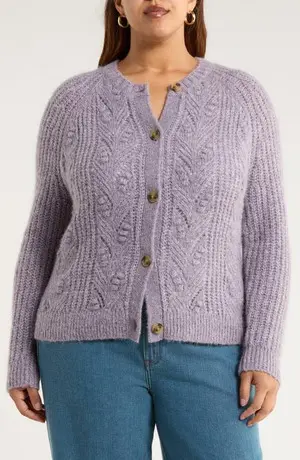 SEASALT CORNWALL Sand Thistle Wool & Mohair Blend Cardigan