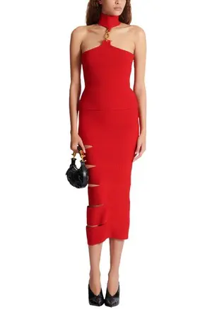 Balmain Sleeveless Knit Top With Embellished Detail