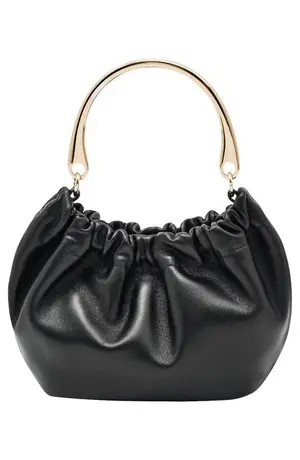 REISS Millie Leather Top Handle Bag