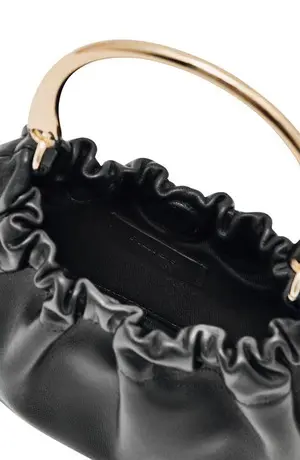 REISS Millie Leather Top Handle Bag