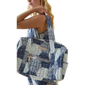 LILY AND LIONEL Patchwork Print Overnight Bag
