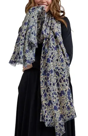LILY AND LIONEL Karen Aster Floral Scarf