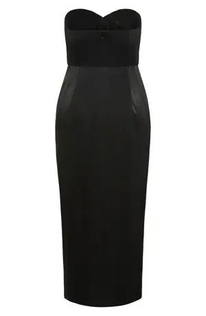 City Chic Kamari Strapless Maxi Dress