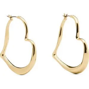 Kate Spade New York Heart Hoop Earrings - Gold