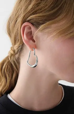 Kate Spade New York Heart Hoop Earrings