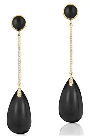 GOSHWARA Naughty Cabochon Drop Earrings