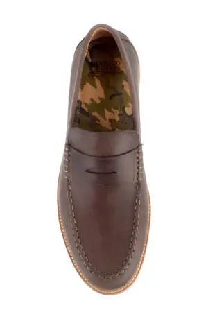 WARFIELD & GRAND Dillinger Ii Penny Loafer - Dark Brown