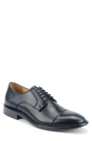 WARFIELD & GRAND Ducasse Cap-toe Leather Derby - Black