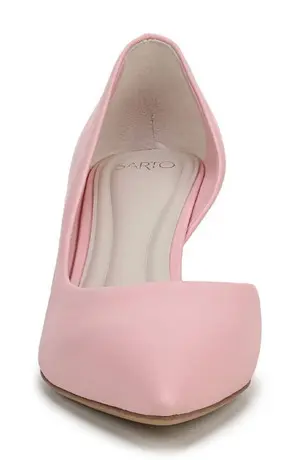 Franco Sarto Pointed Toe Half D'orsay Pump - Pink