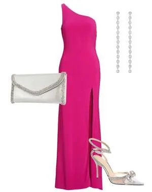 Mac Duggal Jersey One-shoulder Gown - Pink