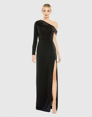 Mac Duggal Long Sleeve Evening Gown