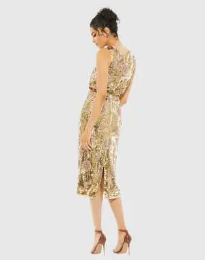 Mac Duggal Sleeveless Sequin Gown