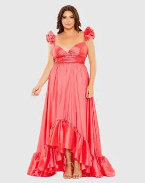 Mac Duggal Taffeta High-low Gown