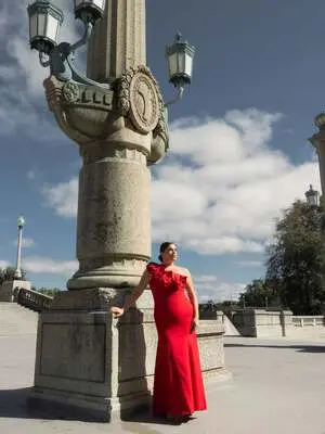 Mac Duggal Off-the-shoulder Crepe Gown With Ruffle Detail - Red