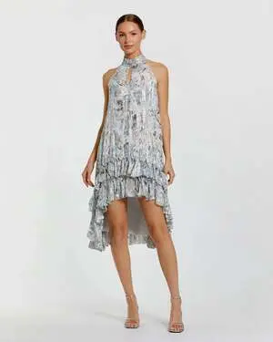Women's Asymmetrical Hem Chiffon Dresses