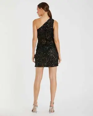 Mac Duggal Sequined Mini Dress
