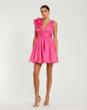 Mac Duggal V Neck Cocktail Dresses