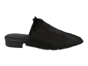 FERRAGAMO Selestina Fur Mules - Nero