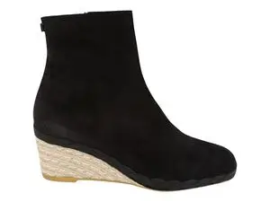 FERRAGAMO Canaria Suede Booties - Black