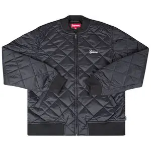 Supreme Sequin Patch Quilted Bomber Jacket