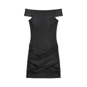 Straight Neckline Mini Dresses