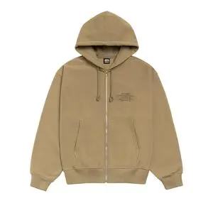 StÜssy International Designs Zip Hoodie - Tan