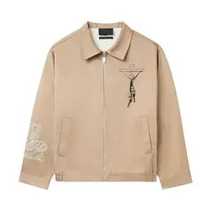 A BATHING APE Logo Worker Jacket - Tan