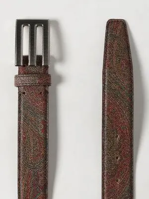 Etro Printed Leather Belt