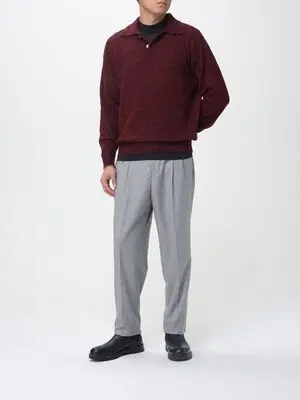 Brunello Cucinelli Silk And Cotton Mock Neck Sweater - Grey
