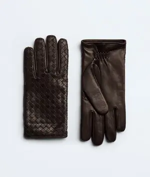 Bottega Veneta Intrecciato Nappa Leather Gloves Fondant
