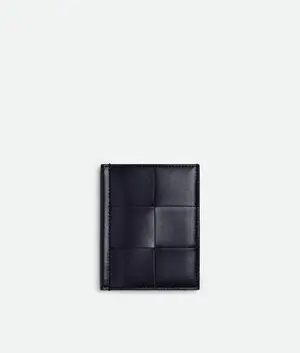 BOTTEGA  VENETA Cassette Flap Card Case - Nocturnal / Blue Royal