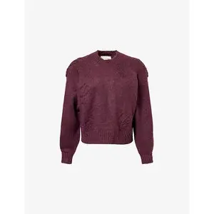 THE COUTURE CLUB Script Embroidered Knitted Jumper