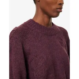 THE COUTURE CLUB Script Embroidered Knitted Jumper