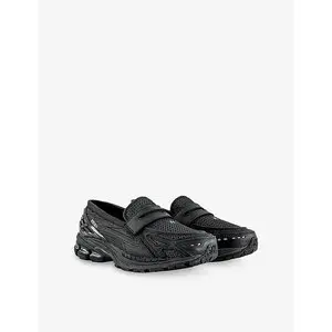 NEW BALANCE 1906l Leather And Mesh Loafers - Black