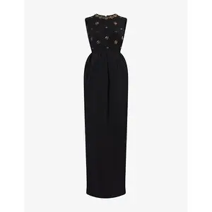 Huishan Zhang Round Neck Evening Dresses