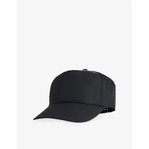 COLE BUXTON Panelled Woven Cap - Black