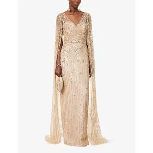 Sabina Bilenko Woven Gown With Embellishments