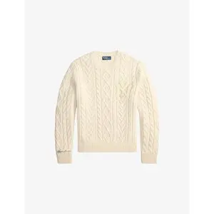 Polo Ralph Lauren Yankees Cable-knitted Wool-blend Jumper