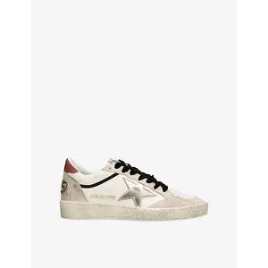 GOLDEN GOOSE Ball Star 83252 Leather And Suede Trainers - White/comb