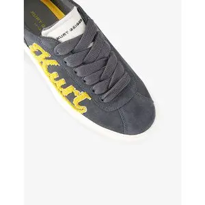 Kurt Geiger Albion Retro Suede Trainers - Grey/dark