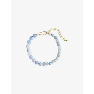 A SINNER IN PEARLS Crystal Waters Agate Bracelet - Blue
