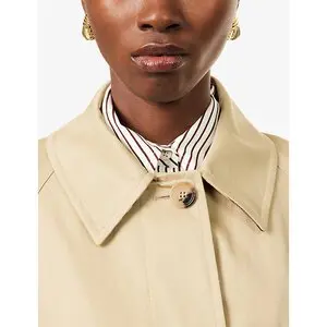 Burberry Ellingham Flared Cotton Trench Coat