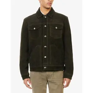 Paige Patch-pocket Suede Jacket - Everglade