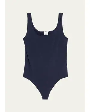 Wolford Jamaika Scoop-neck Thong Bodysuit - Navy
