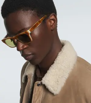 Brunello Cucinelli Square Frame Sunglasses - Brown