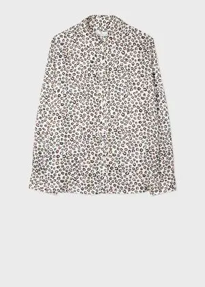 Paul Smith Printed Viscose Shirt - White